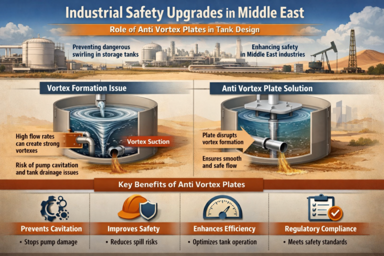 Anti Vortex Plates in Tank Design for Industrial Safety